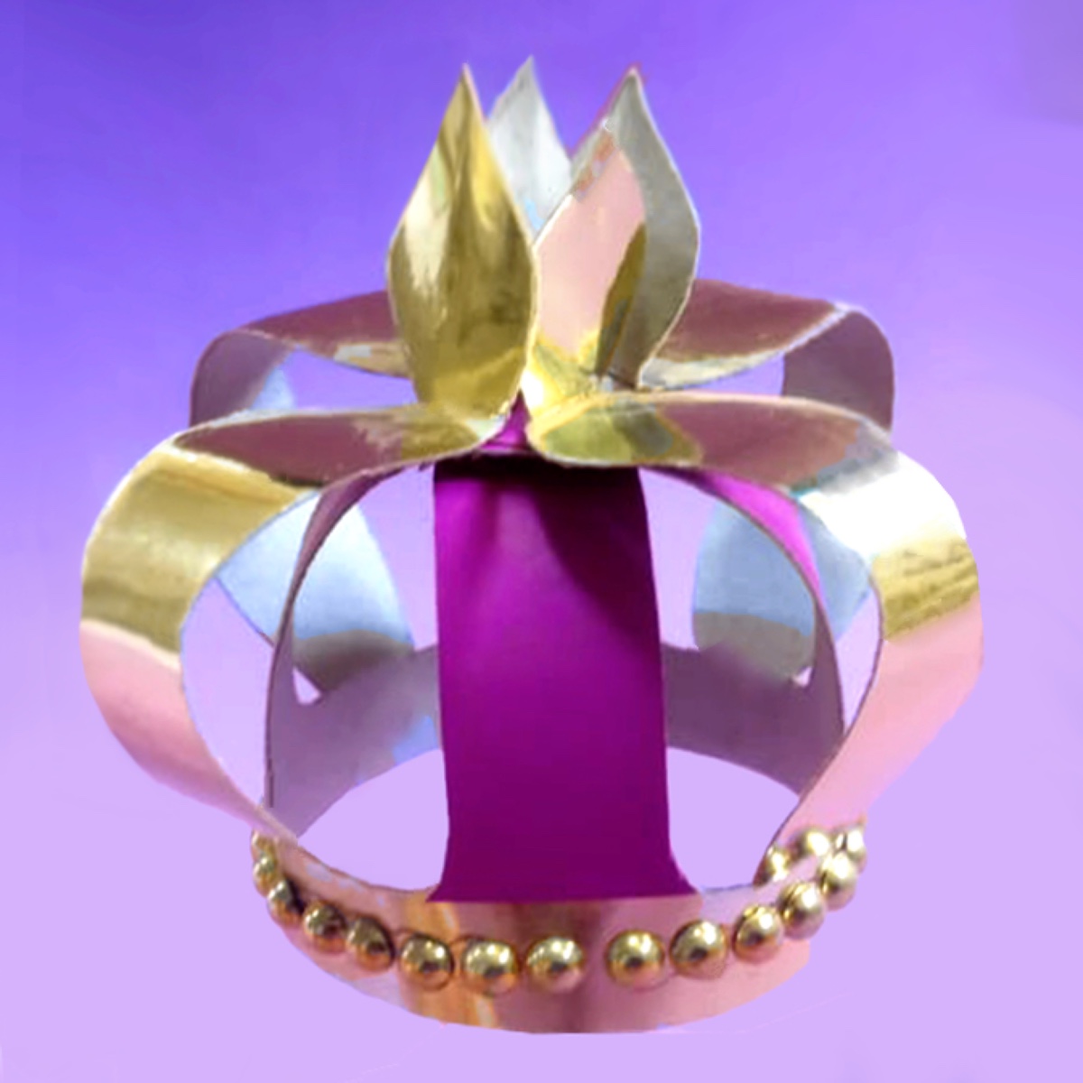 Pink Paper Crowns