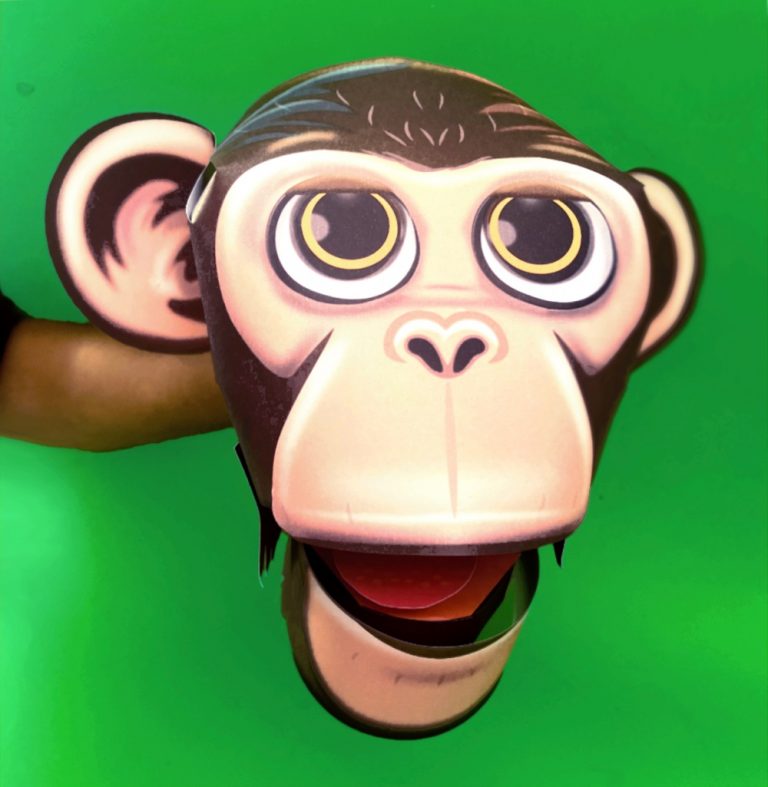 Monkey Puppet Template for some cheeky 🐵 Imaginative playtime