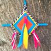 Make Ojo de Dios. Easy step-by-step DIY video tutorial • Happythought