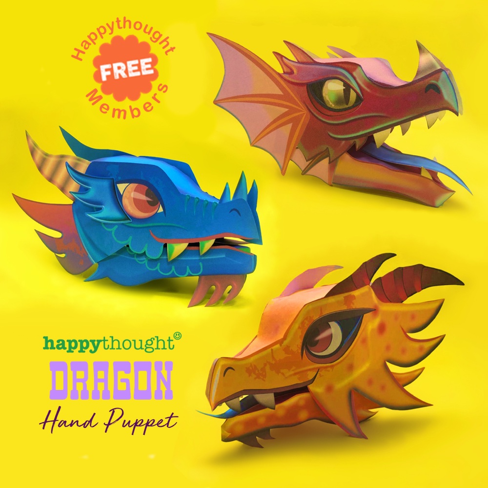 Dragon Puppet To Print Dragon Puppet To Print