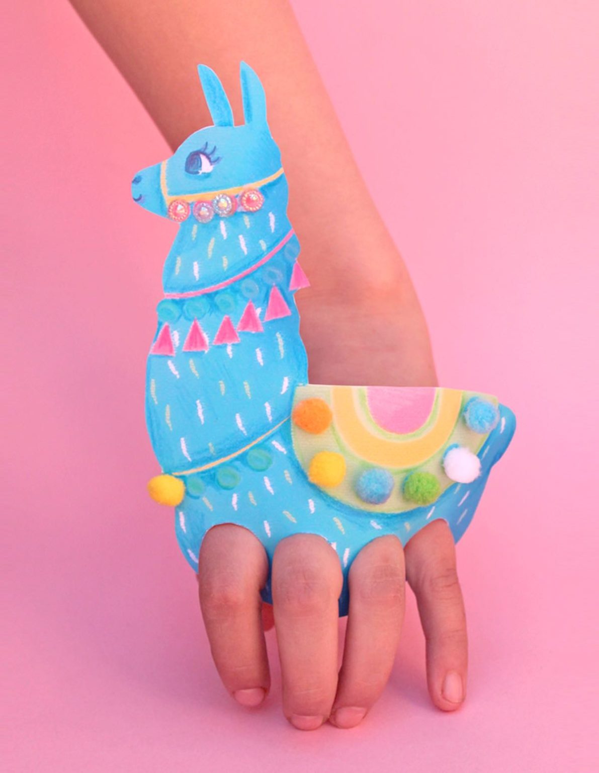 Paper Llama finger puppets. Be crafty • Happythought