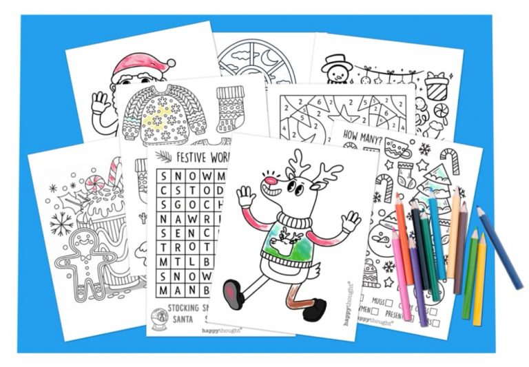 Festive Color-In Worksheets! Spark your Kids' Imagination today
