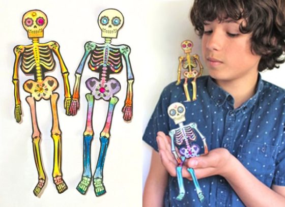 Printable kids activities - Learn and play Day of the Dead PDF worksheets!