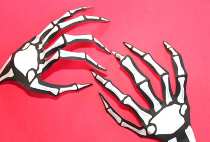 Paper Skeleton Hand Template: A Spooky DIY Halloween Craft