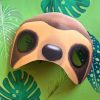 Sloth mask template worksheets. Be a sloth today • Happythought