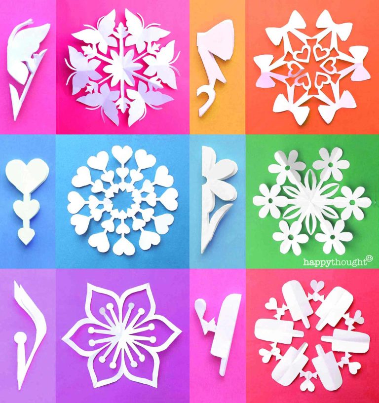 DIY Valentine snowflake templates. Get love crafty today 💘